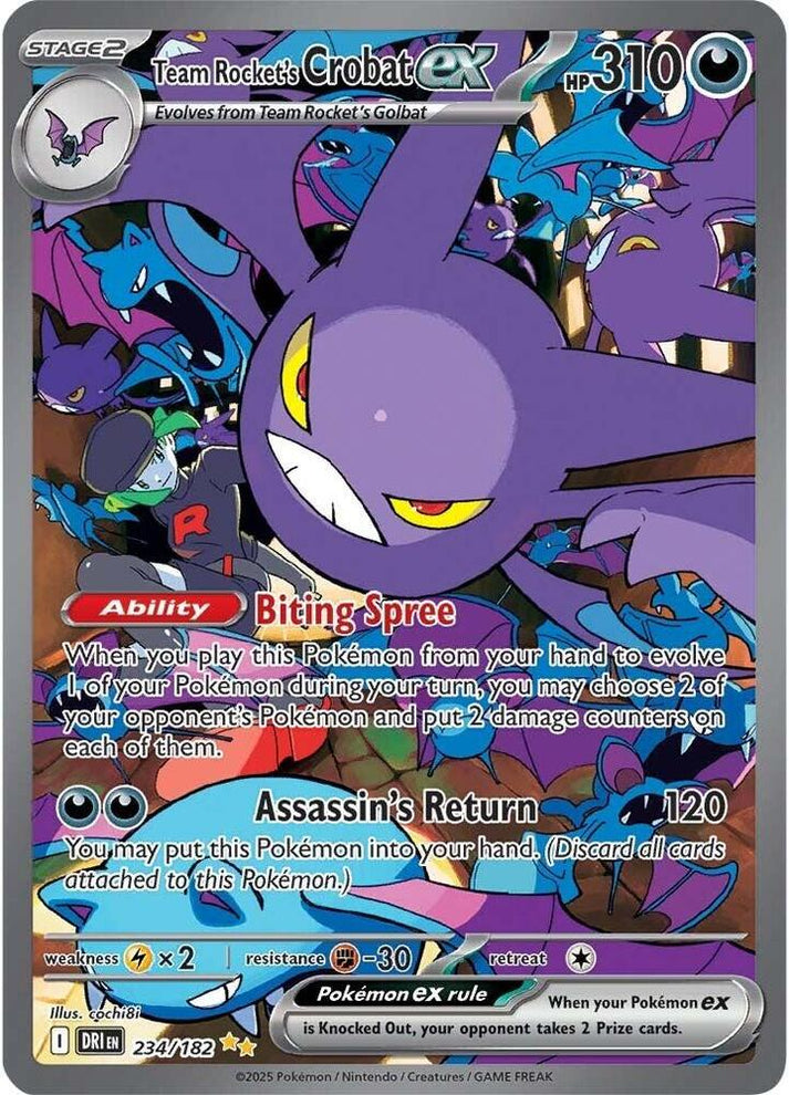 Team Rocket's Crobat ex - 234/182 - SV10: Destined Rivals (DRI) – Savvy ...